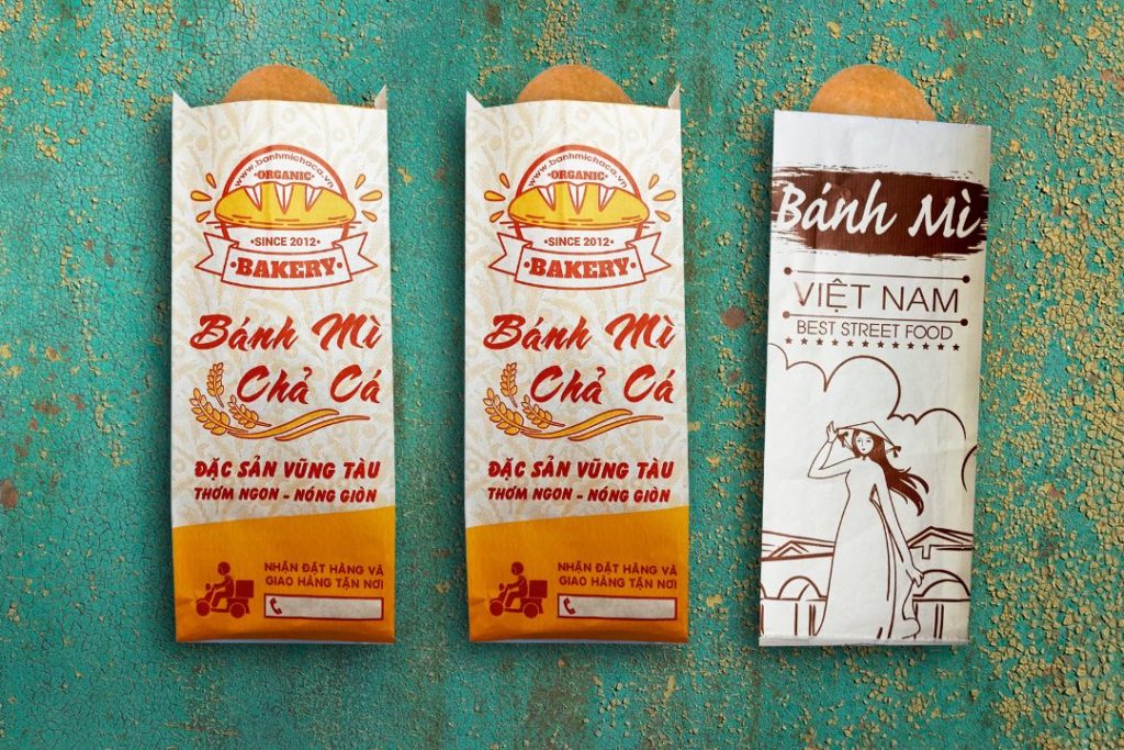 In 40000 bao gói bánh mì ở Hồ Chí Minh (mã tbm_2873) giấy MG thiết kế ...